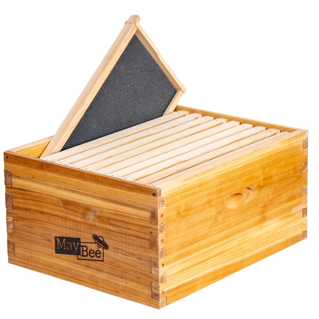 Maybee Hives Box,100% Beeswax Coating, Perfect for Langstroth Hive