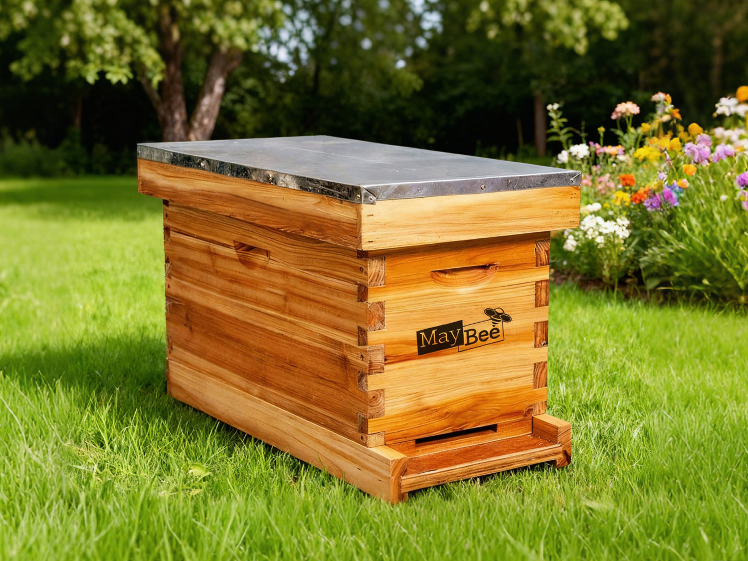 MayBee Hives 5 Frame Honey Bee Nuc Beehive Cedar Wood Beehives (No Log – Maybee Hives
