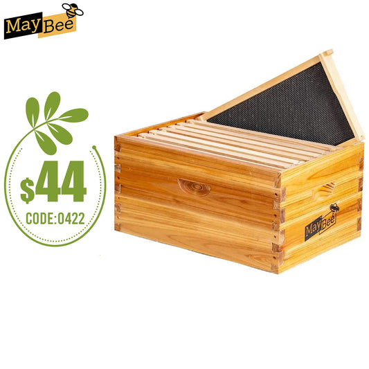 Maybee Hives Box,100% Beeswax Coating, Perfect for Langstroth Hive