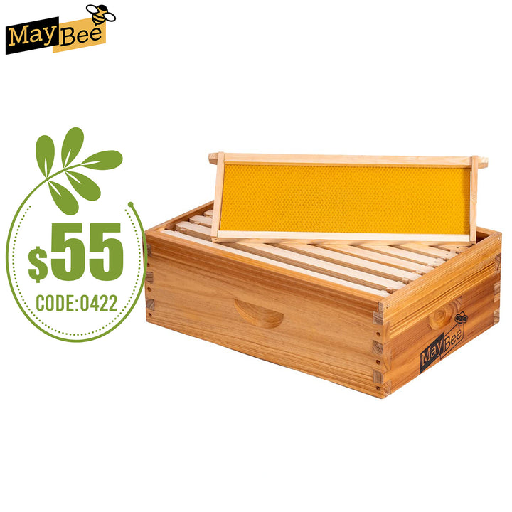 Maybee Hives Box,100% Beeswax Coating, Perfect for Langstroth Hive