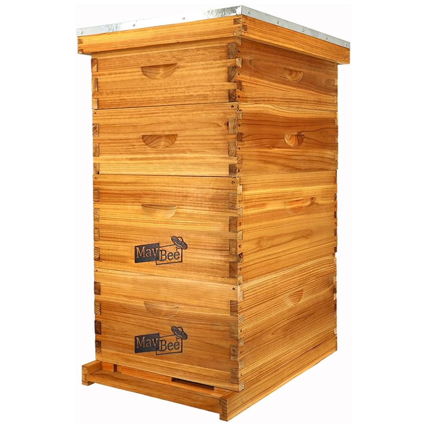 MayBee Hives 10 Frame 4 Layer Beehive Dipped in 100% Beeswax,Include 2 ...