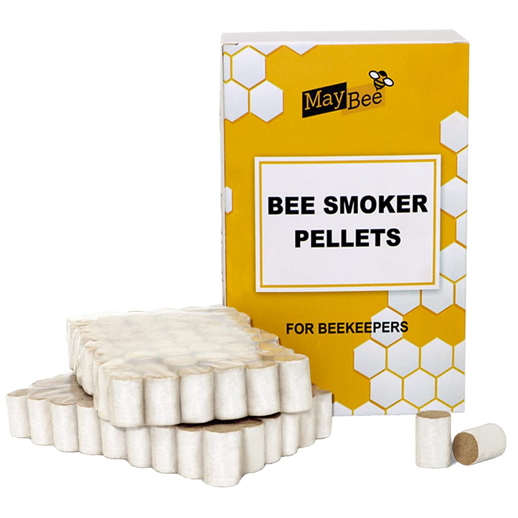 MayBee Hives Bee Smoker Pellets, 108 Pack, Natural Hive Beekeeping and ...